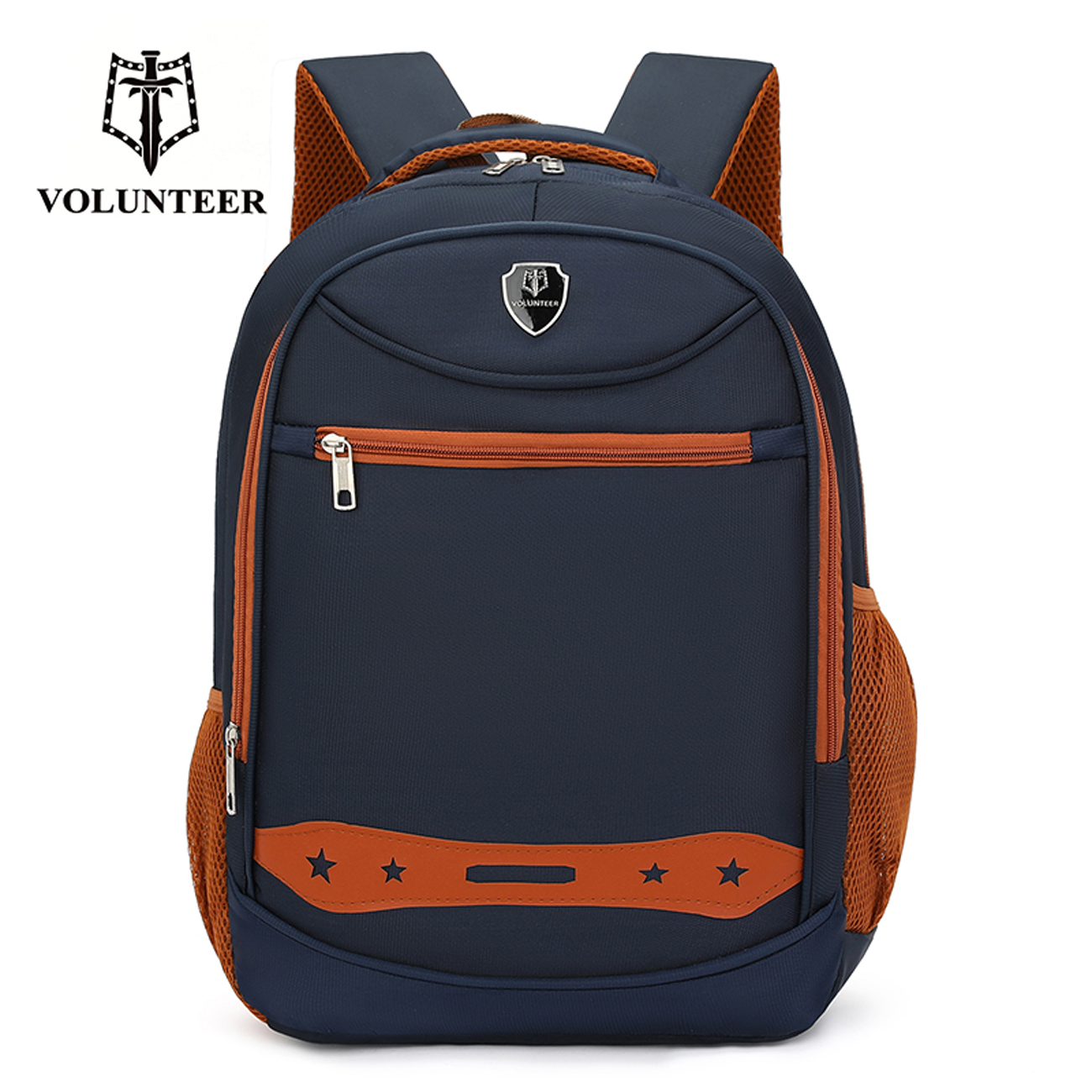 VOLUNTEER School Backpack For Men and Women Waterproof Bags TWO-WAY ...