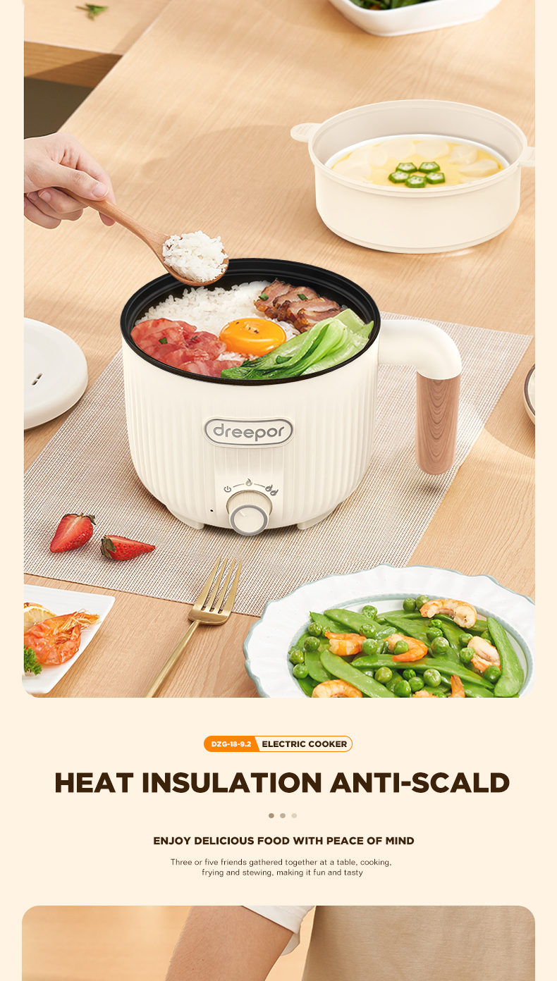Dreepor Multifunctional Electric Cooker Rice Cooker Small Mini Rice ...