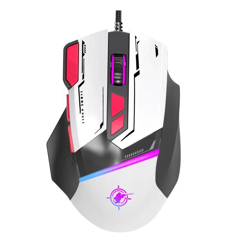 Zeus x GUNDAM (GD-002) RGB LED 8-button wired gaming mouse with cool ...
