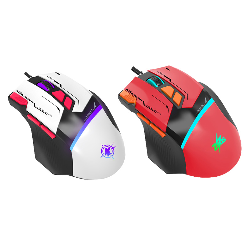 Zeus® x GUNDAM (GD-002) RGB LED 8-button wired gaming mouse with cool ...