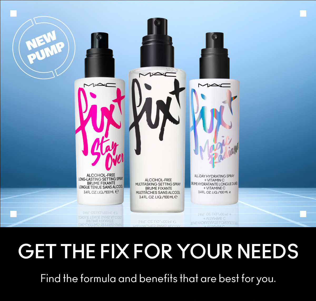 MAC Fix+ Alcohol Free Multitasking Setting Spray hydrates primes sets ...