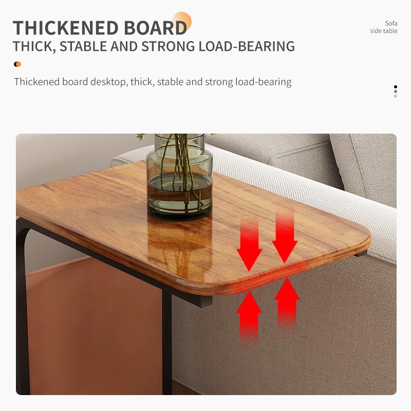 Movable Table With Wheels Pulley Table Side Table Nordic Living Room ...