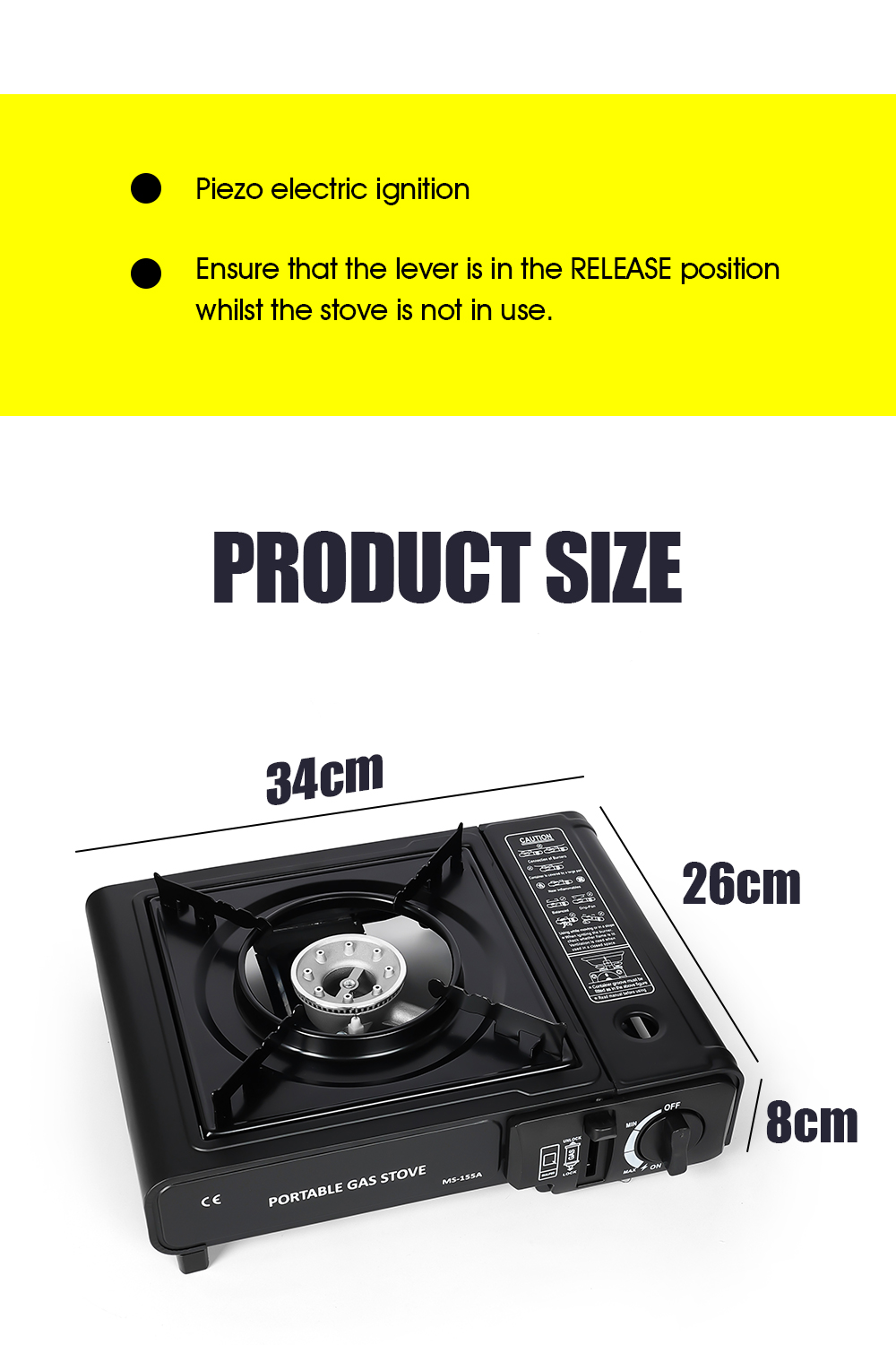Portable Butane Gas Stove Mini Camping Stove Burner Box Outdoor Picnic ...