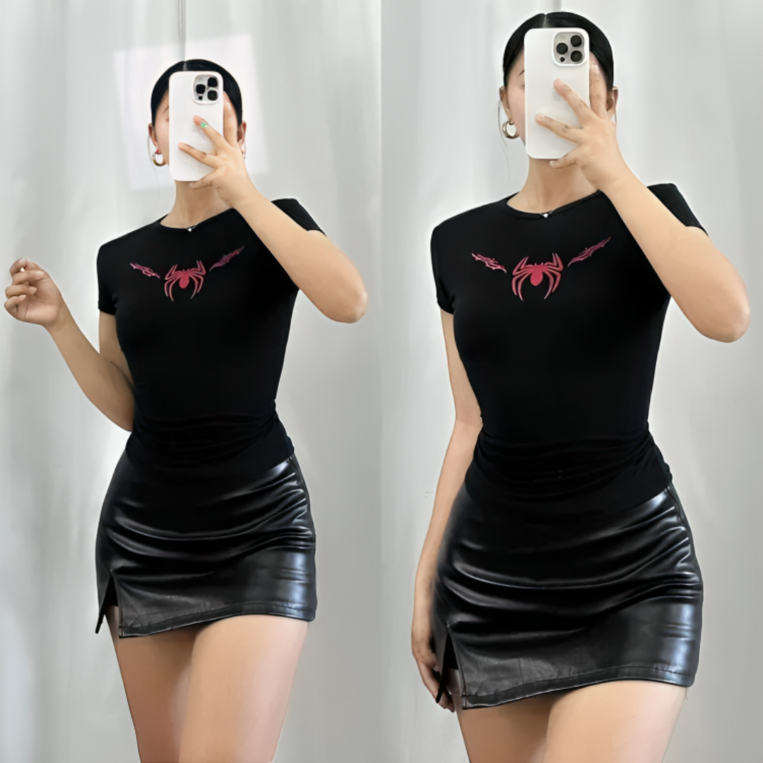 SS SPIDER Double Lining Full Length Cotton Top | Shopee Philippines