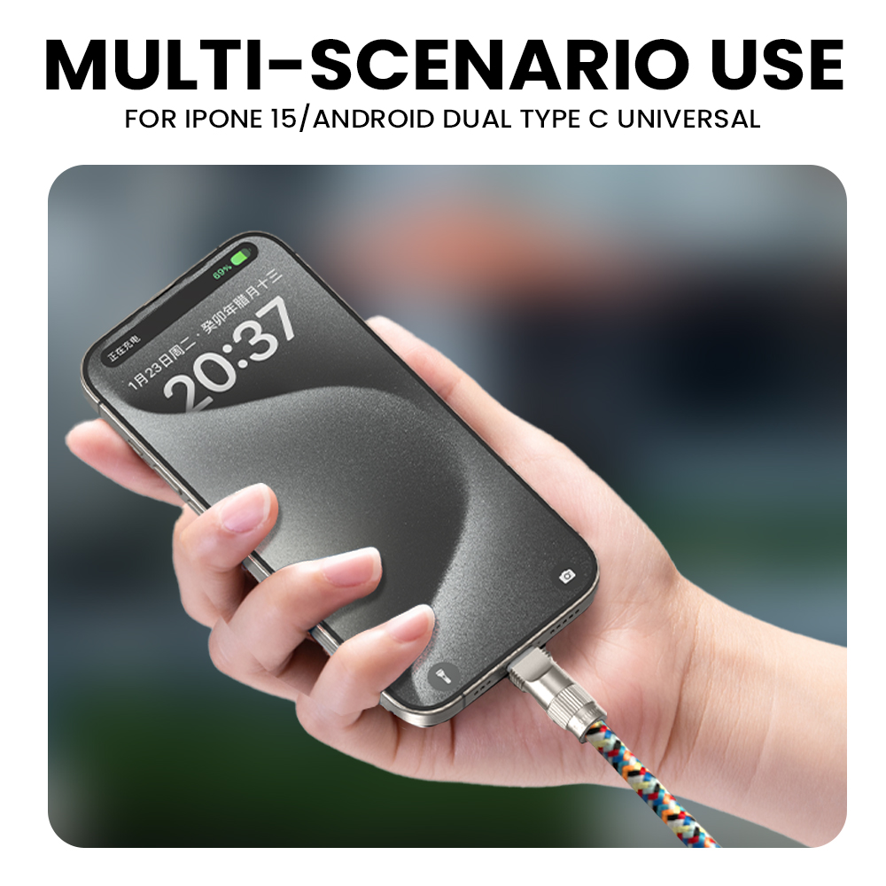 Orashare PWS03 Portable Phone Lanyard Charging Cable 2-in-1 Short Wrist ...