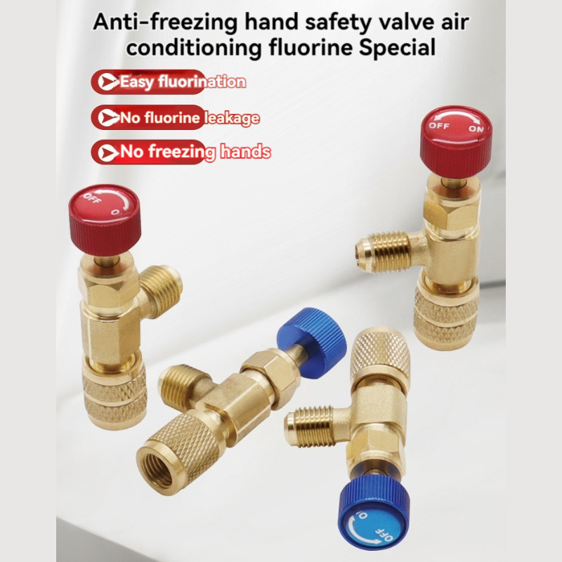Safety Valve Adapter R410 R22 Brass Refrigerant Control Valve Air ...