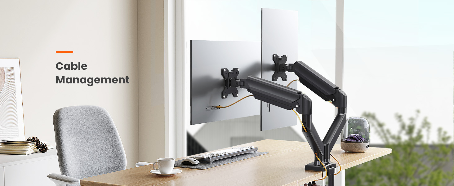 Inplay KMT-3 Dual Monitor Mount Arm Gas Spring Adjustable Monitor ...
