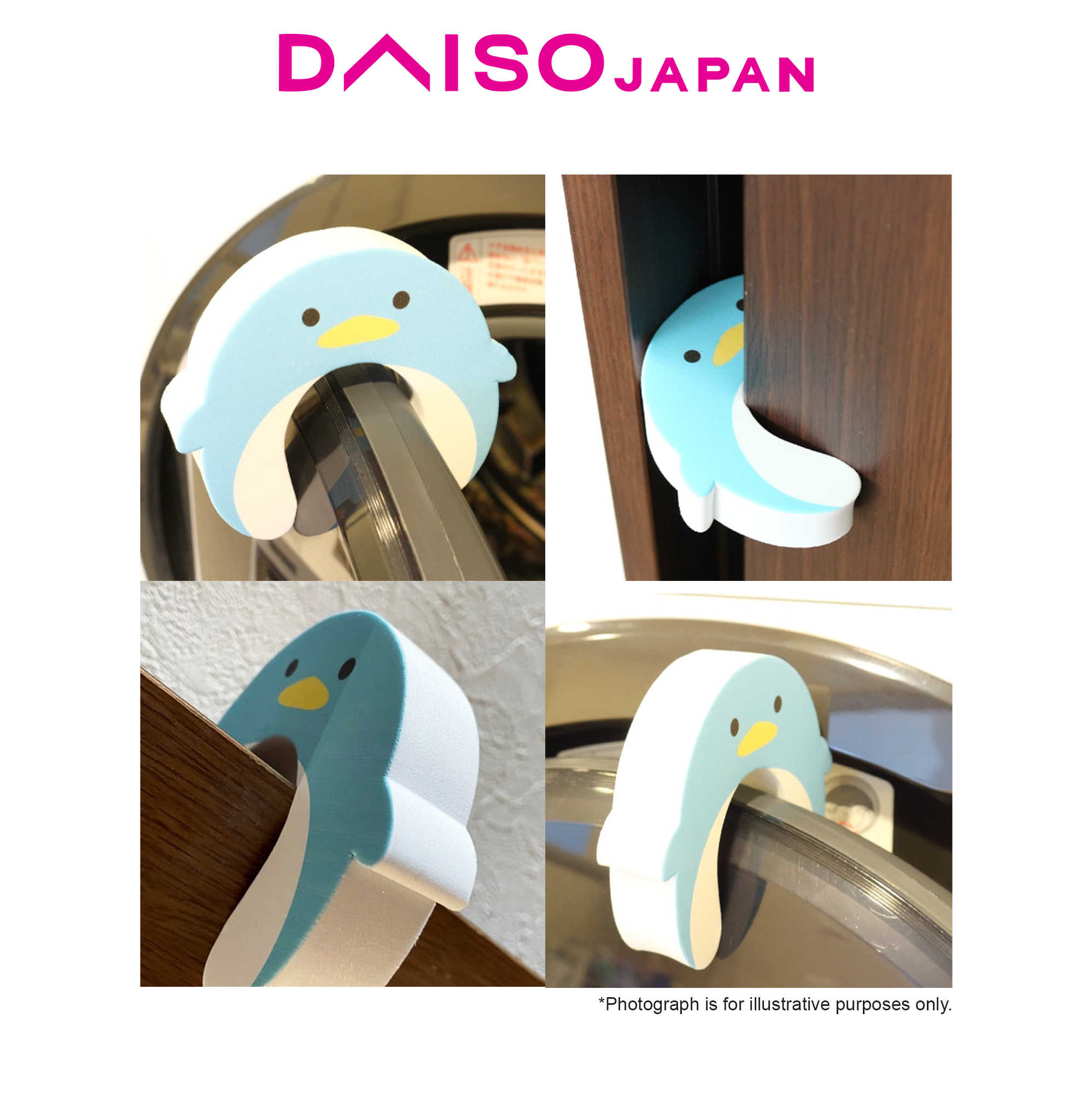 Daiso Penguin Door Stopper for Front Load Washing Machines | Shopee ...