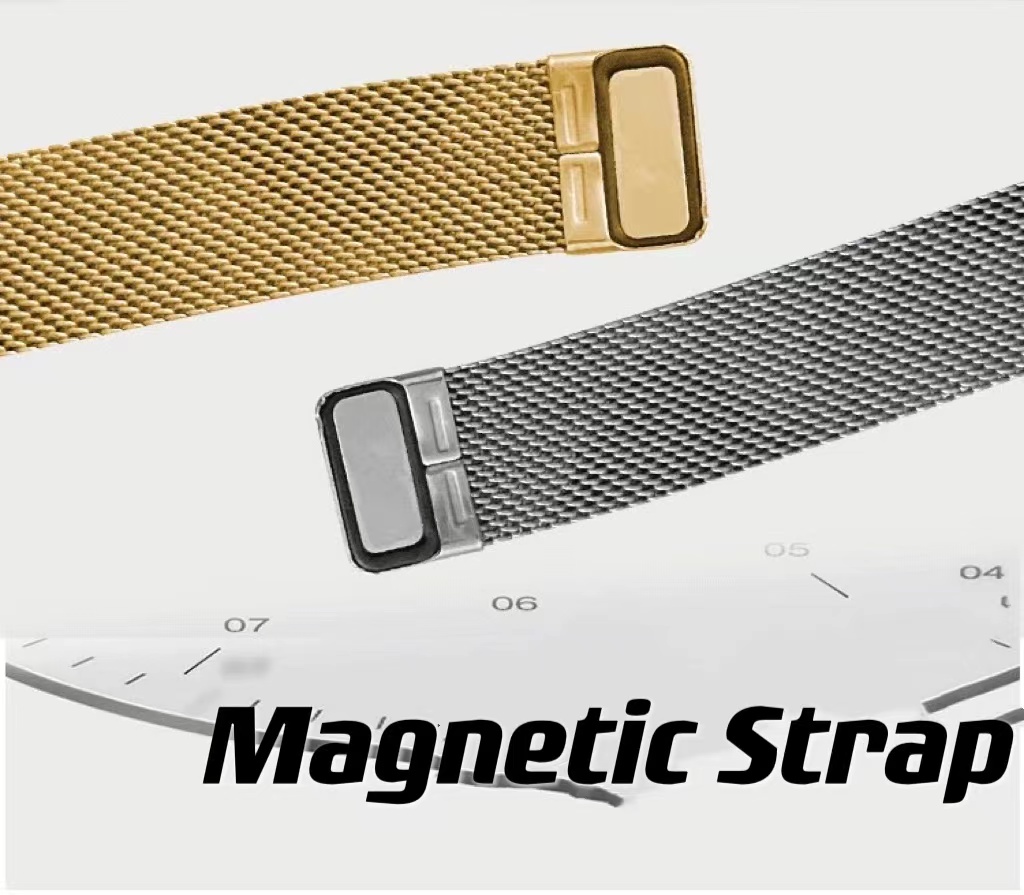 LED Screen Magnetic Digital Watch Stainless Magnet Wristwatch Unisex ...