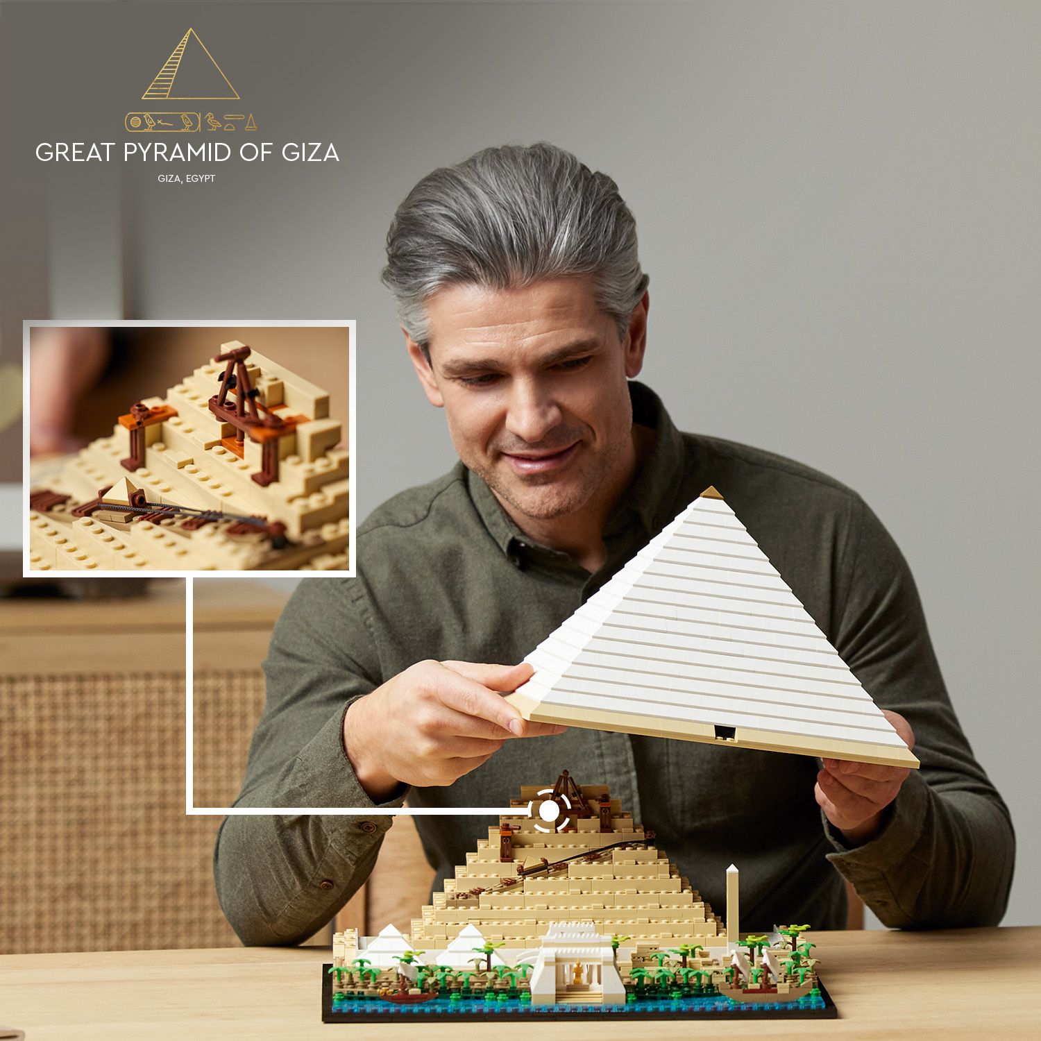 LEGO Architecture 21058 Great Pyramid of Giza Building Kit (1 , 476 ...