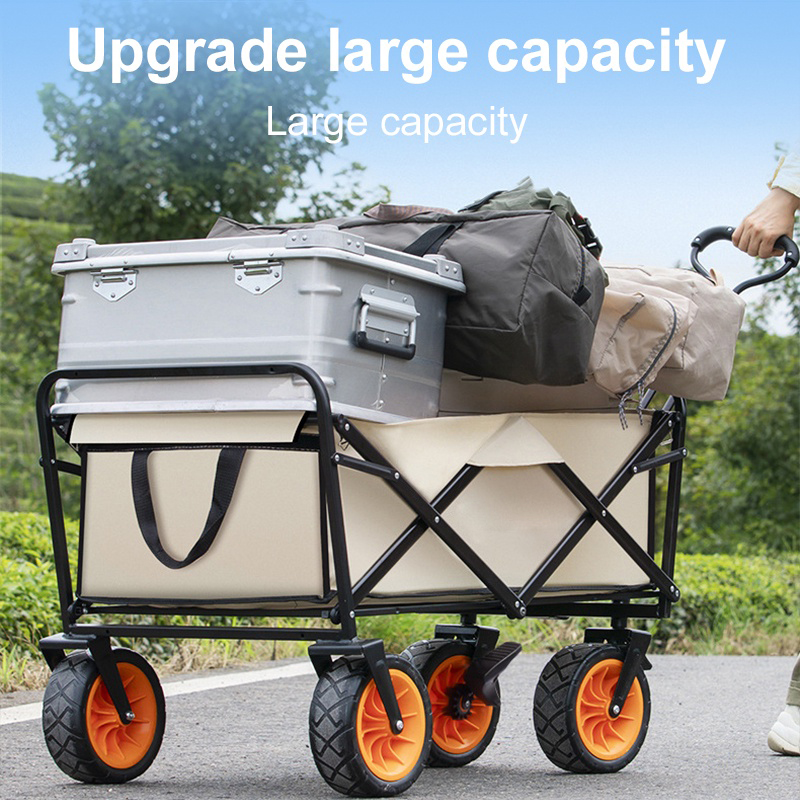 Camping trolley cart wagon trolley 4/5/8/10/12 inches With Storage ...