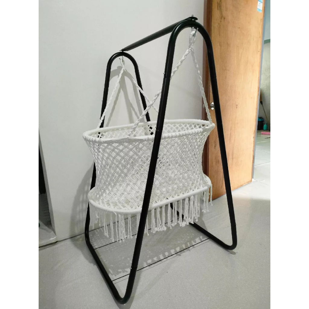 【COD】 Duyan For Baby heavyduty Metal Stand Fredd Rope &Free Swing Chari ...