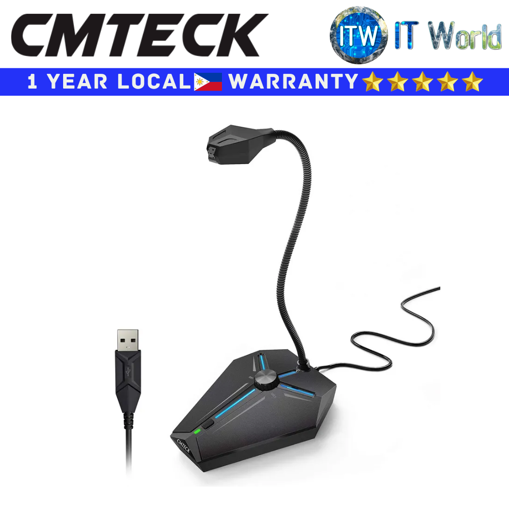 Itw | CMTECK Microphone G006 Plus USB Desktop Condenser PC Laptop Mic ...