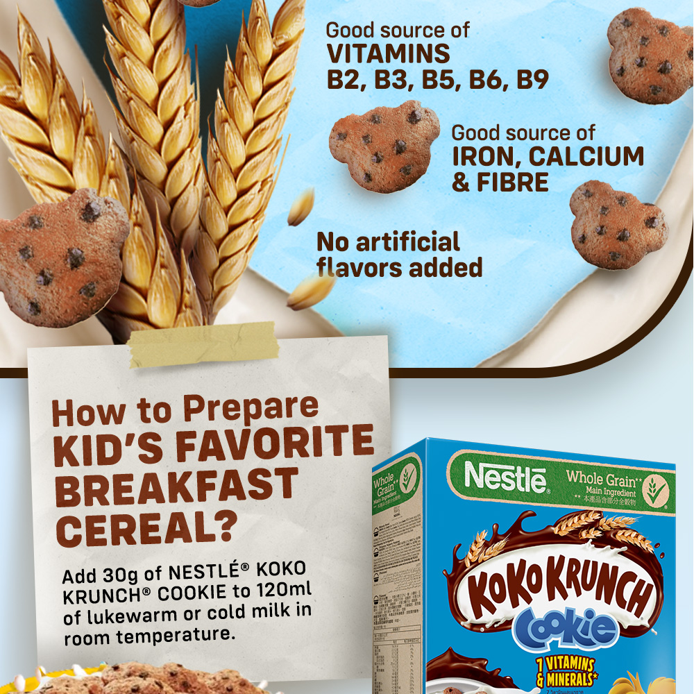 Koko Krunch Cookie Bar 58g + Milo Activ-Go Choco Malt Powdered Milk ...