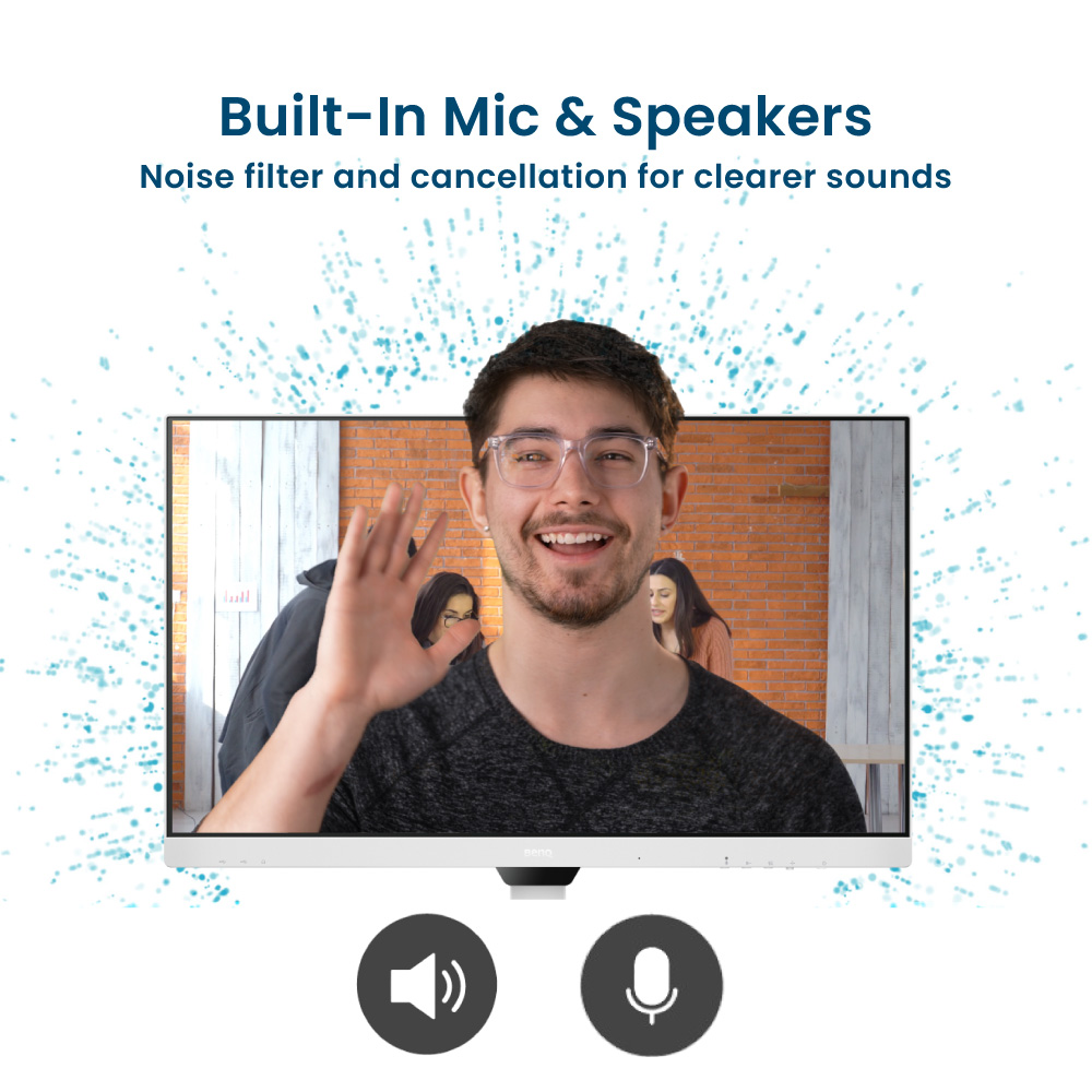 BenQ GW2790QT 27" 2K 2560x1440 IPS USB-C HDMI USB Built-In Mic Speakers ...