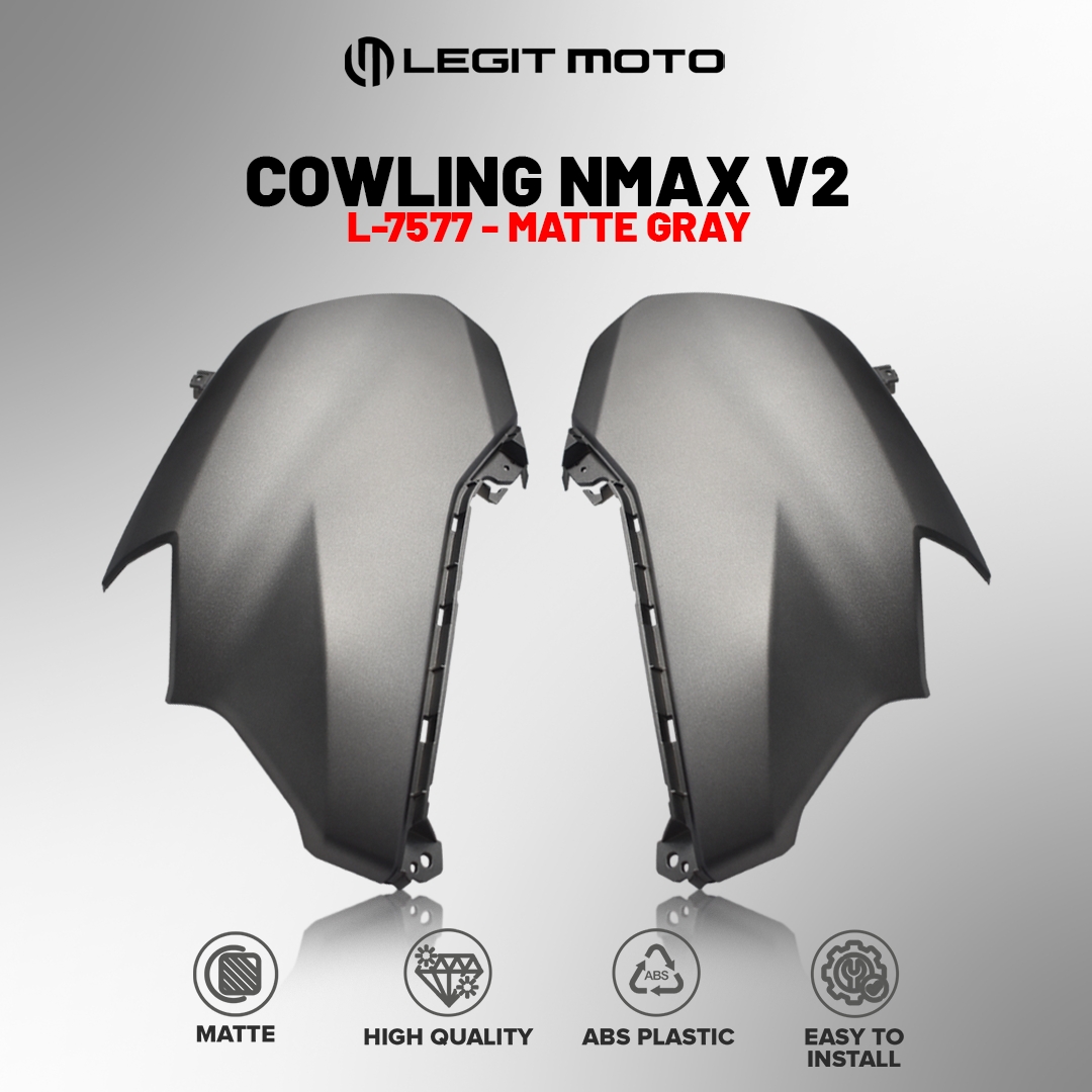 LEGITMOTO YAMAHA NMAX V2 FRONT BODY COWLING COVER L-7577 MATTE GRAY FOR ...