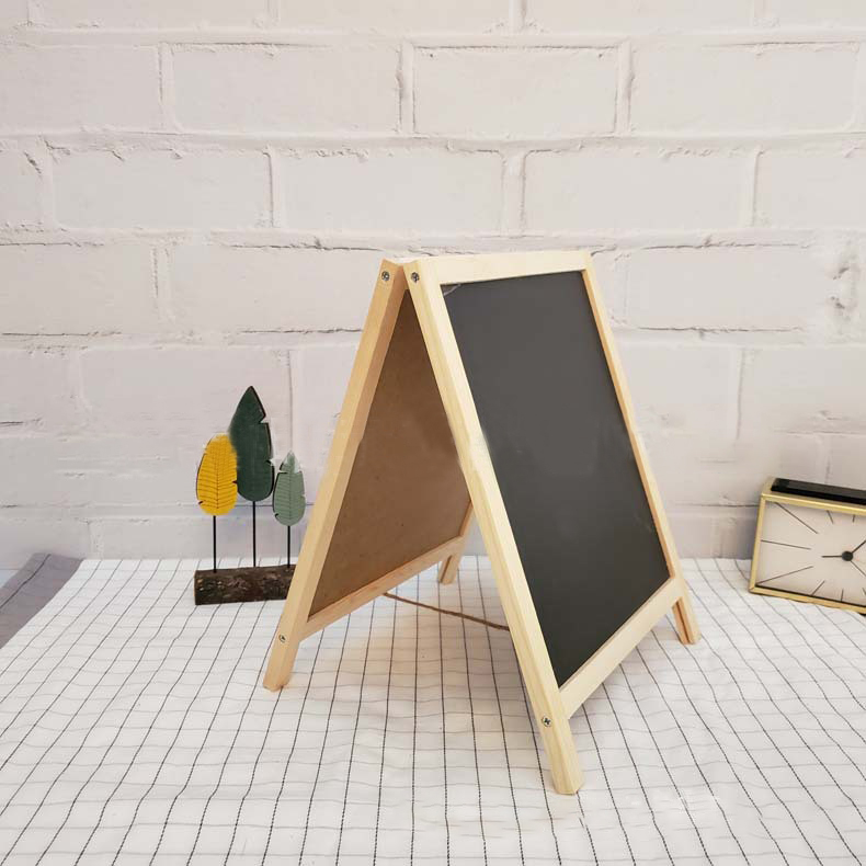 Free colored chalk double Wooden Bar Coffee shop Display Learning ...