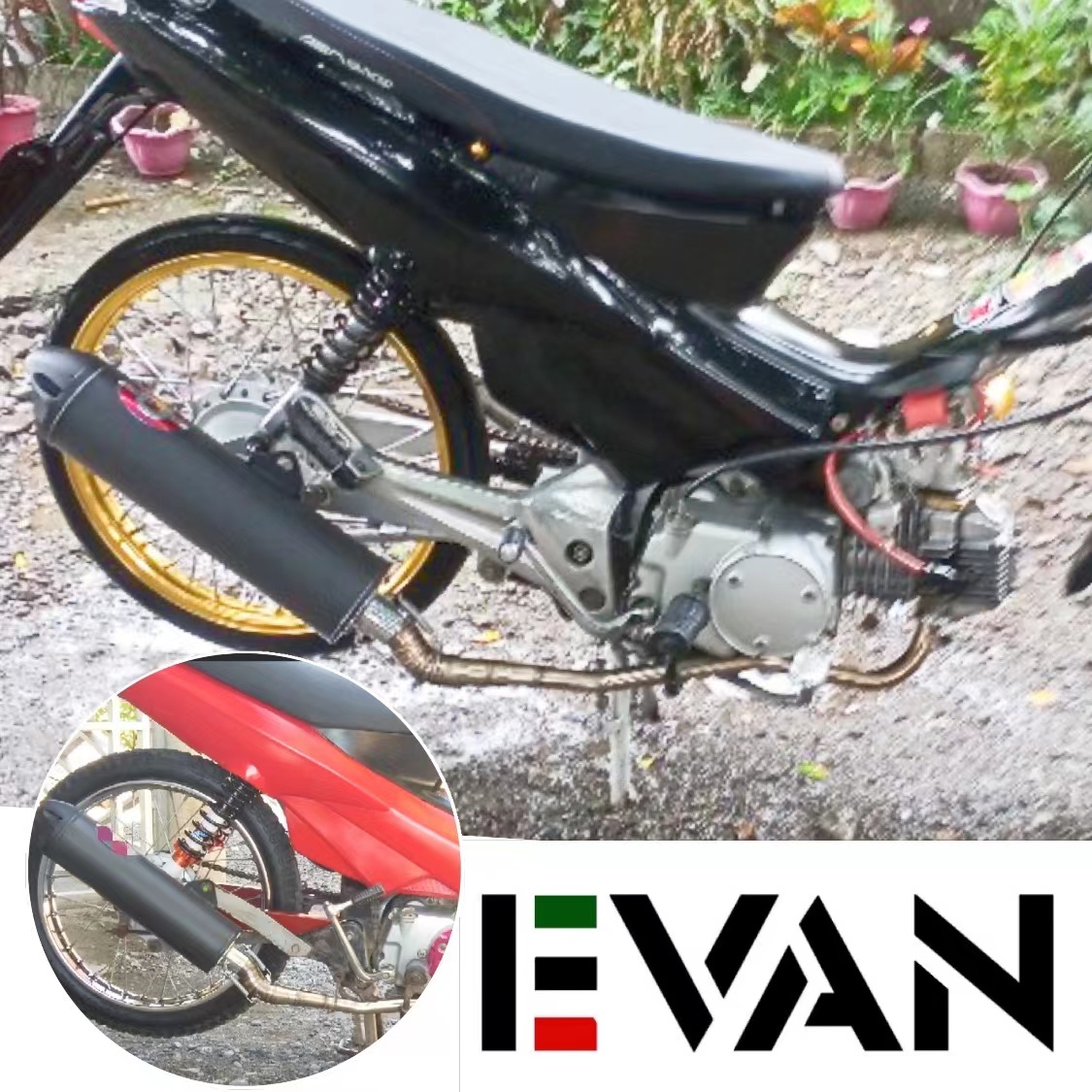 Honda XRM 110 V4 Muffler Pipe Made in Thailand 1907 | Shopee Philippines