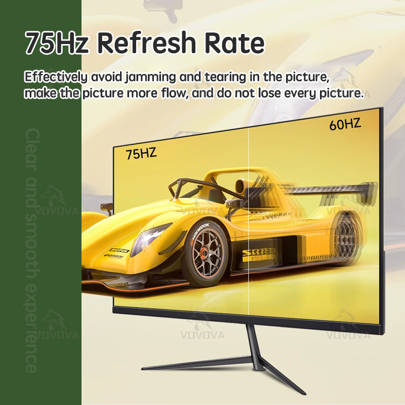 VOVOVA 19 22 24 Inches Curved Monitor 1080p Computer Gaming Monitor HD ...