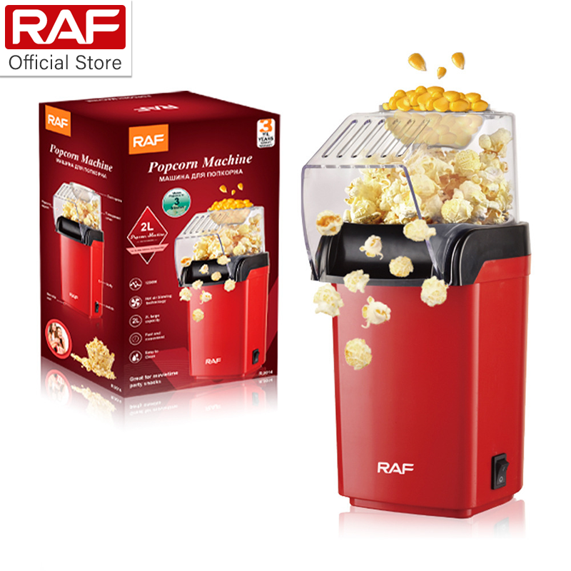 RAF 2L Popcorn Maker Mini No Oil Electric Popcorn Popper for Home ...