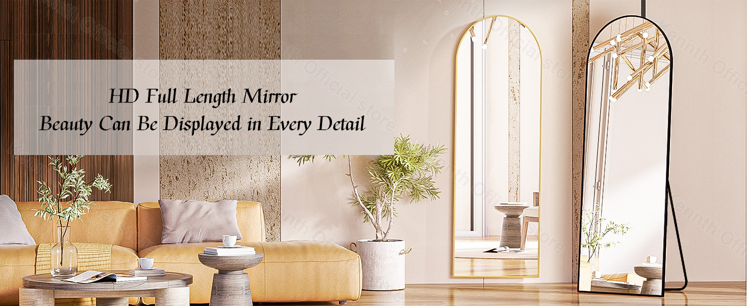 Full-length Mirror Whole Body Mirror HD 160*50cm,Fashionable Arched ...