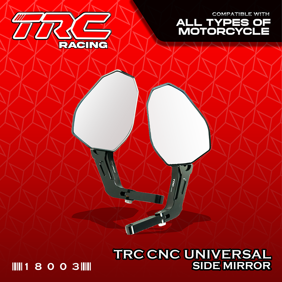 TRC Racing Universal Bar End Side Mirror FULL CNC LTO APPROVED 18003 ...
