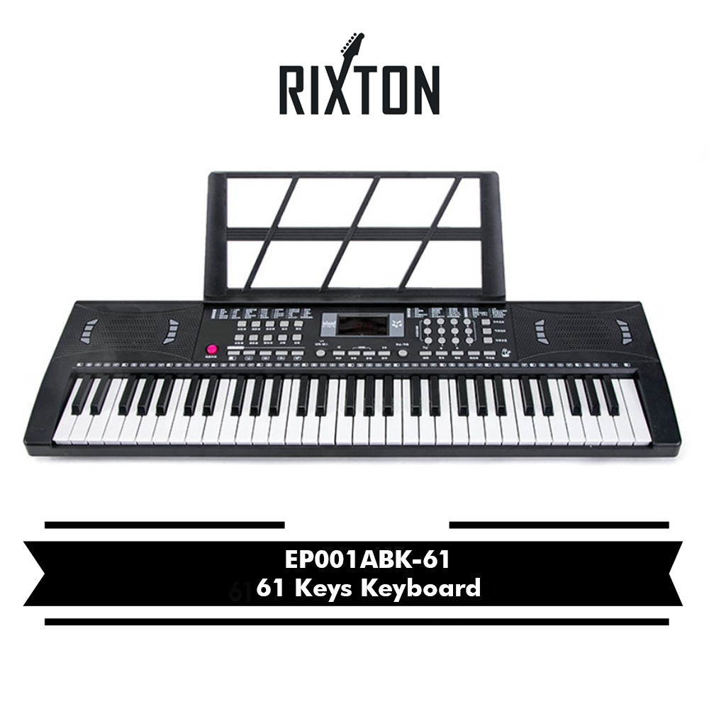 RIXTON 61 Keys Portable Electronic Keyboard Digital Electric Piano ...
