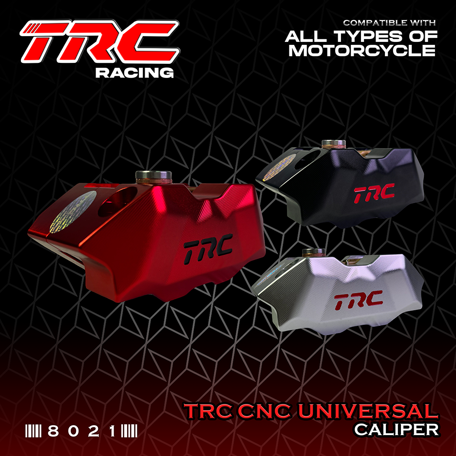 TRC Racing PH CNC Universal Batman CERAMIC Brake Caliper 4 pot Radial Mount (with BRACKET) 8021 ...