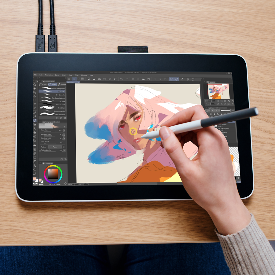 Wacom One 13 Touch DTH 134W0C Full HD 1920x1080 Pen Display Tablet
