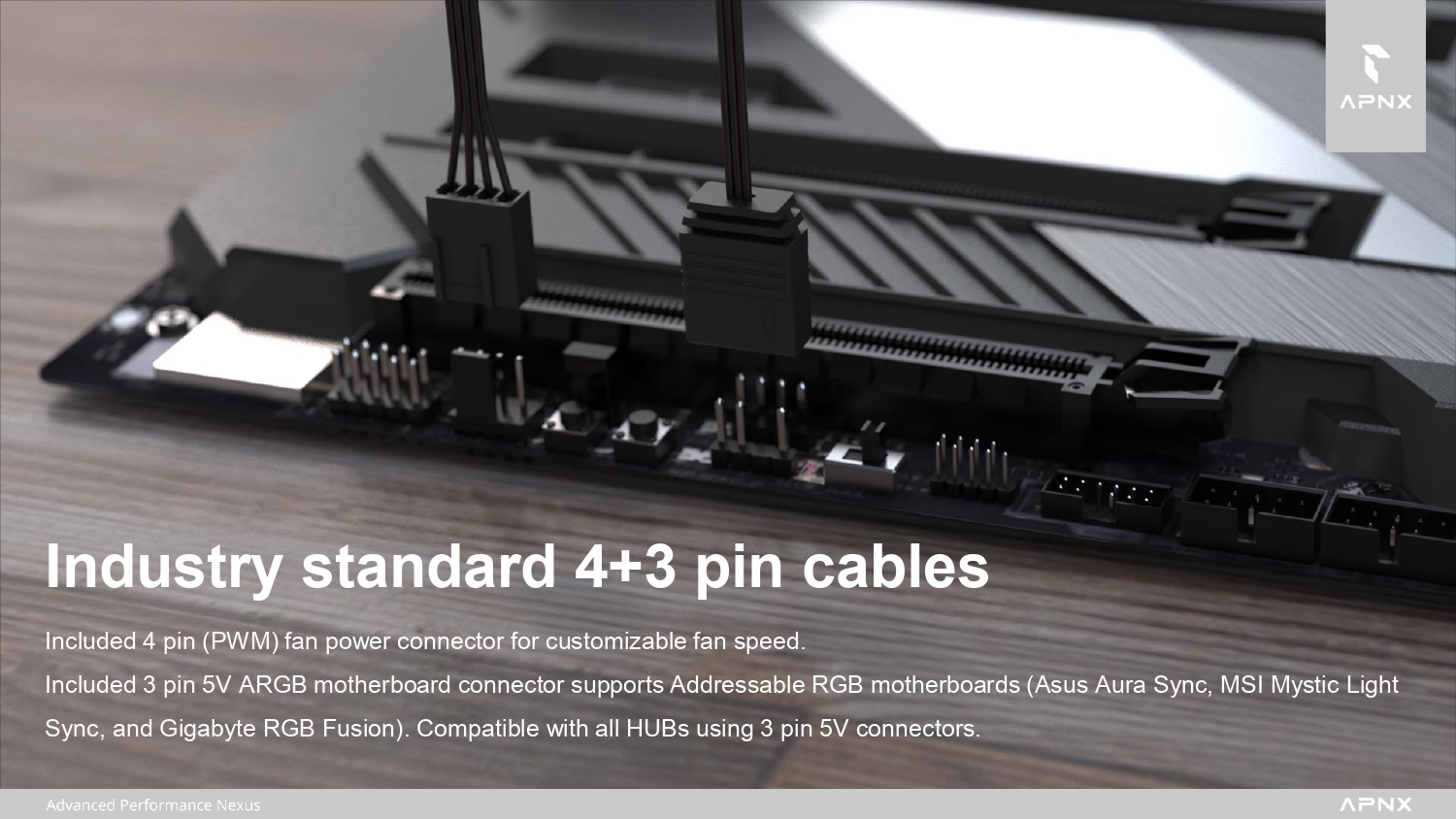 APNX FP1-140 PWM ARGB Lighting with PWM Control Case Fan, 140mm 500 ...