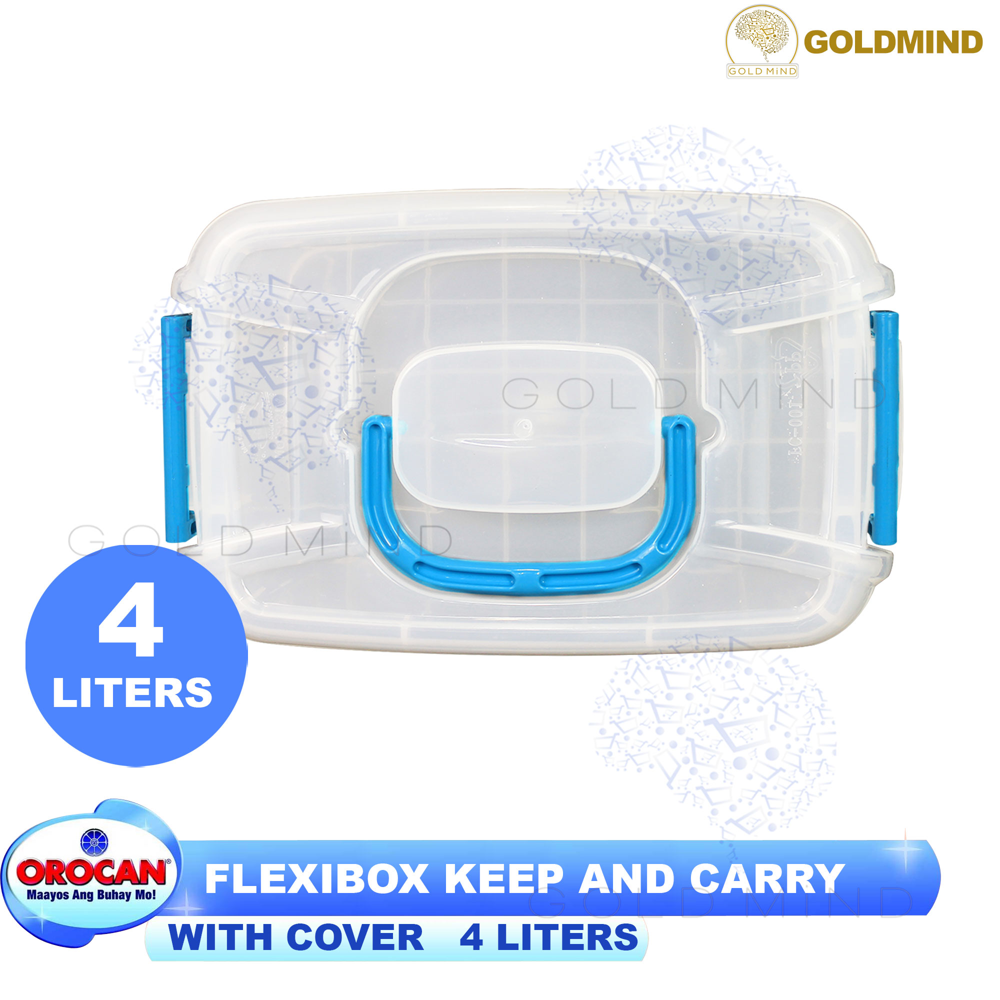 Orocan Flexibox Keep and Carry with Cover 4 LITERS - Gold Mind | Shopee ...