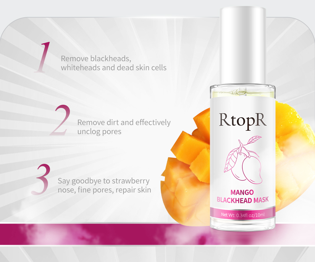 RtopR Mango Blackhead Remover Mask Deep Cleans Pores Acne Treatment ...