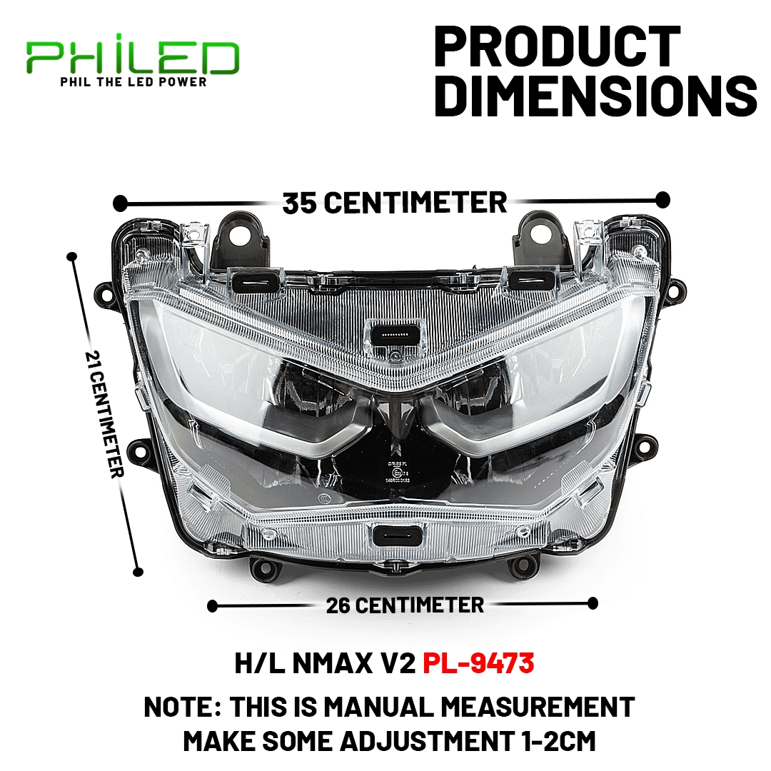 PHILED STOCK HEADLIGHT FOR NMAX V2 ASSEMBLY PLUG AND PLAY FOR YAMAHA ...
