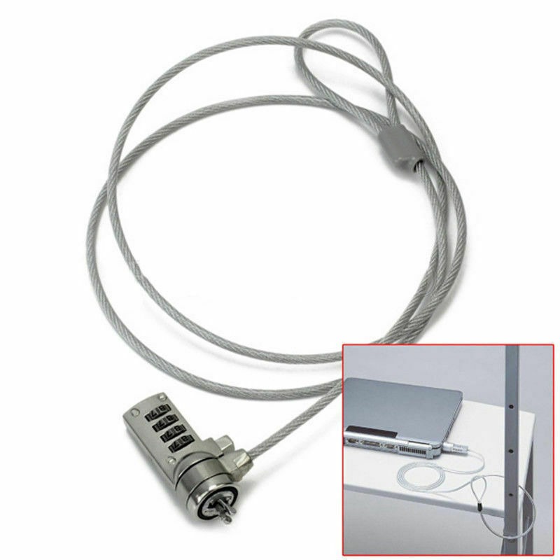 ArgoX 4 PIN Numeric Combination Type Security Laptop Lock Cable with ...