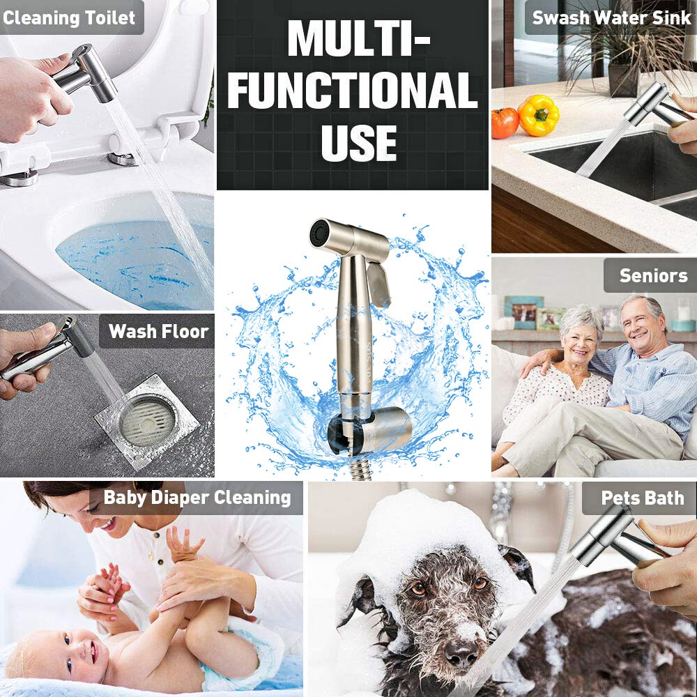 Stainless Steel Toilet Bidet Sprayer Set（German Quality）Hand Held ...