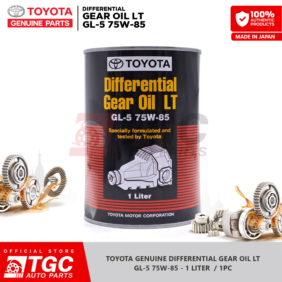 Toyota Genuine Gear Oil Differential LT GL-5 75W-85 / Manual ...