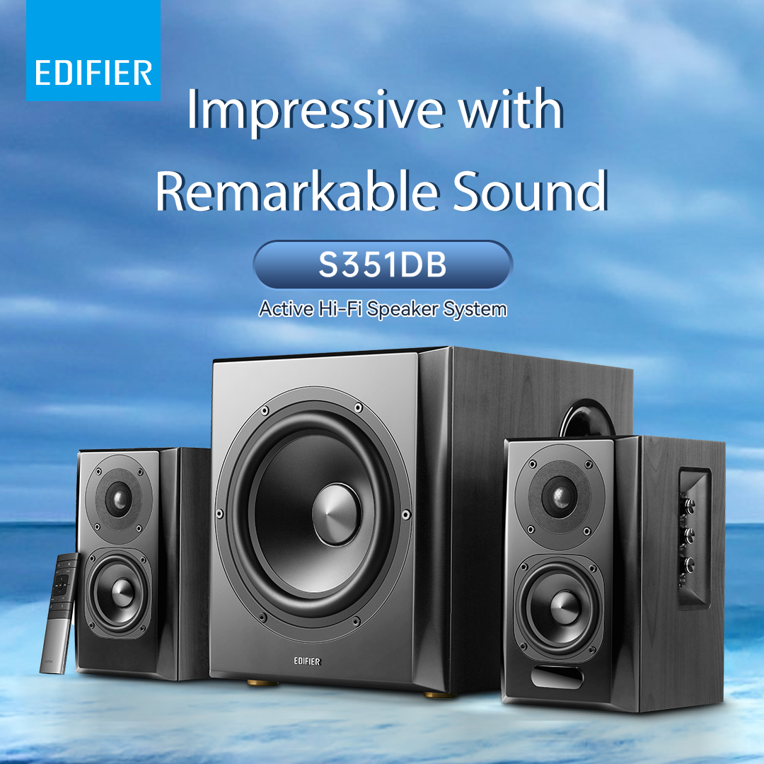 Edifier S351DB Bluetooth Bookshelf Speakers with Subwoofer | Shopee ...