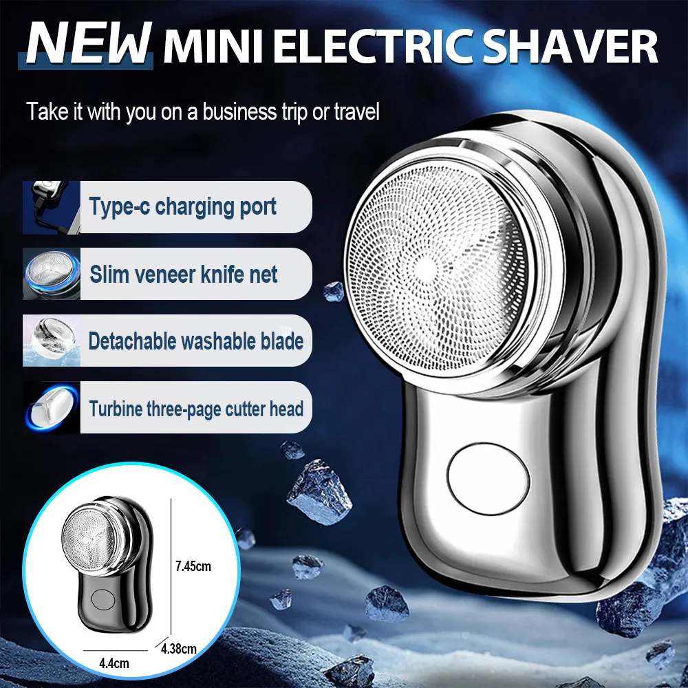 Men's Mini Electric Razor For Rechargeable Flawless Facial Epilator ...