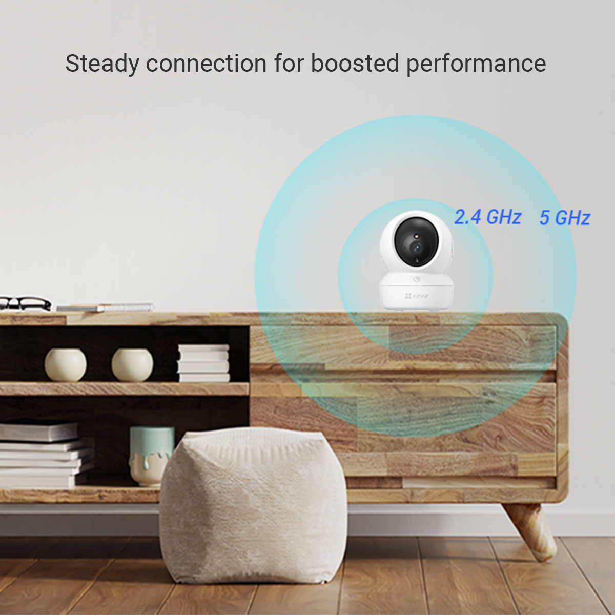EZVIZ H6c Pro 2K+/4MP WIFI Camera Two-Way Calling Wireless 360° Pan ...