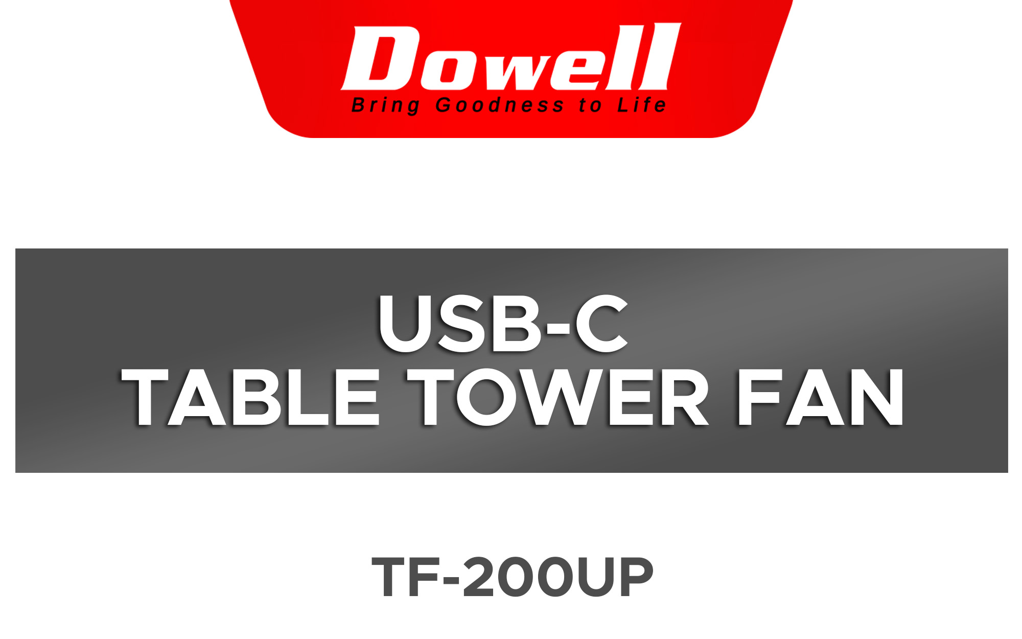 Dowell TF-200UP USB-C Table Tower Fan | Shopee Philippines