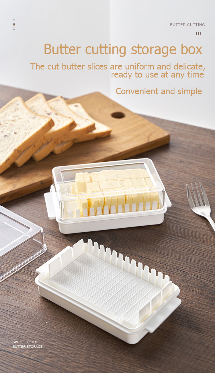 Butter Cutter Storage Box Butter Cutting Storage Box Transparent Cheese ...