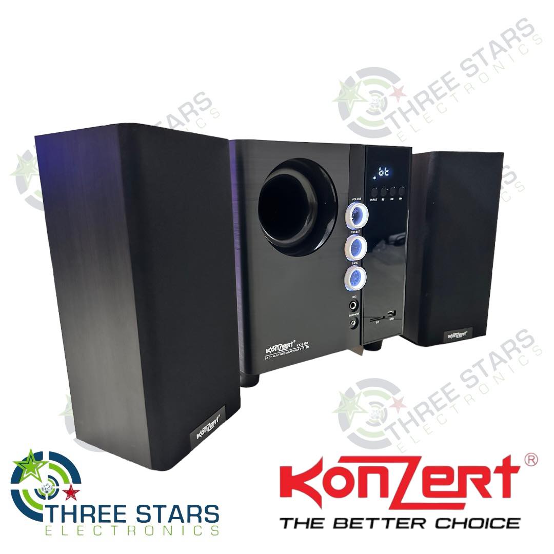 KONZERT KX-250+ 2.1 Channel Multimedia Speaker System KX250+ w ...
