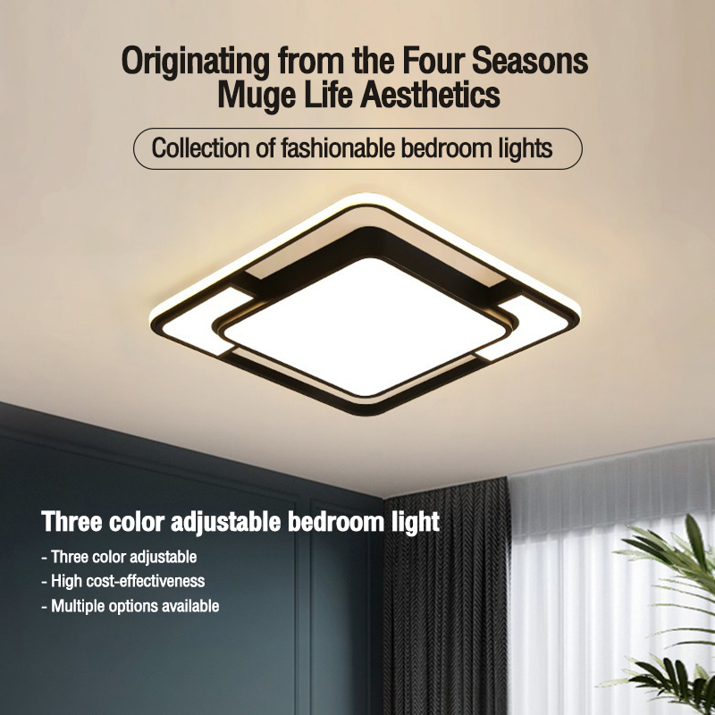 LED Tri color ceiling light Living room bedroom ceiling lights Remote ...