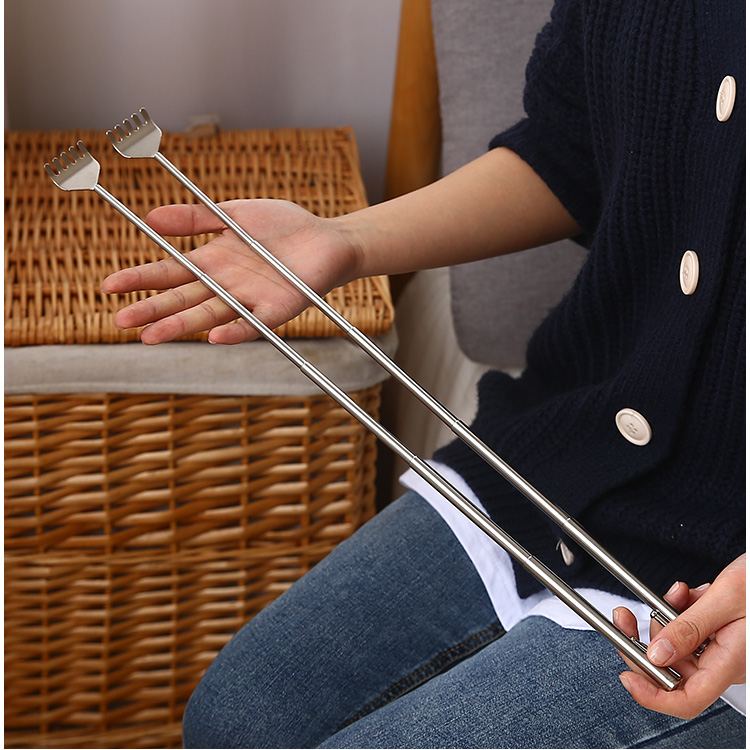 Back Massage Tools Stainless Steel Telescopic Anti Itch Claw Extendable ...