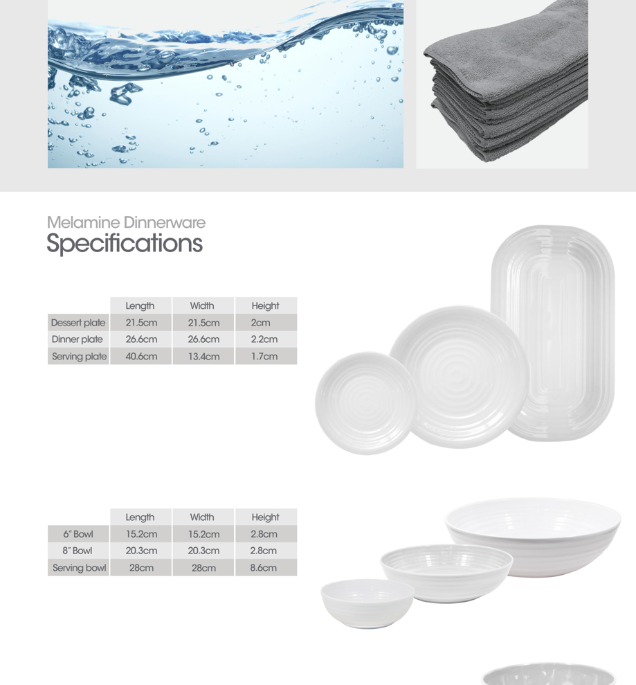 SLIQUE Premium Melamine Dinner Plate, Dining Plate, Round Plate 10.5 ...