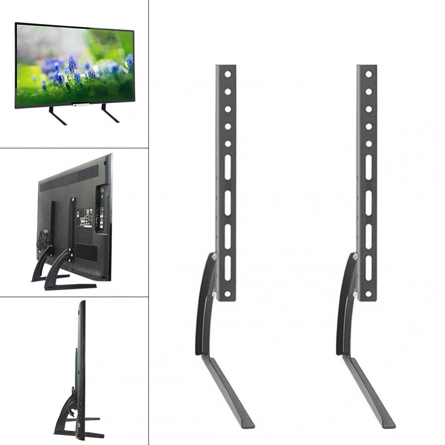 TV Stand with Bracket Height Adjustable Hard Metal Television Stand ...