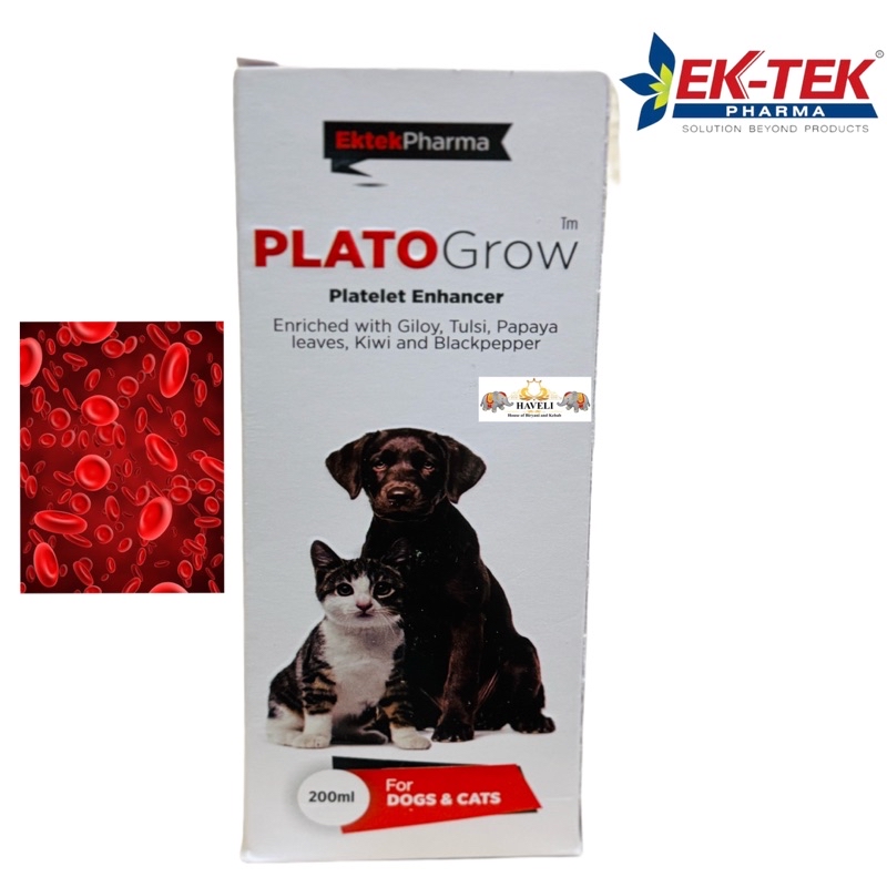 Ektek Pharma PlatoGrow Platelet Enhancer For Dogs And Cats 200ML ...