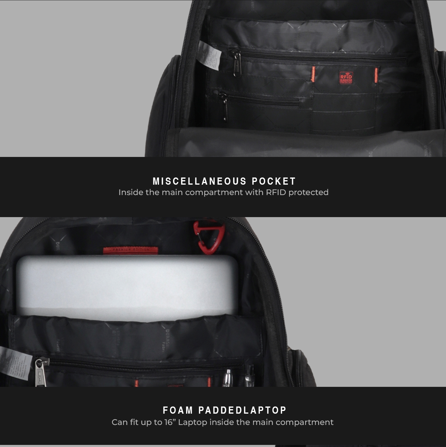 Hawk 5789 Corporate Backpack with VIRUPRO Anti-Microbial Protection ...