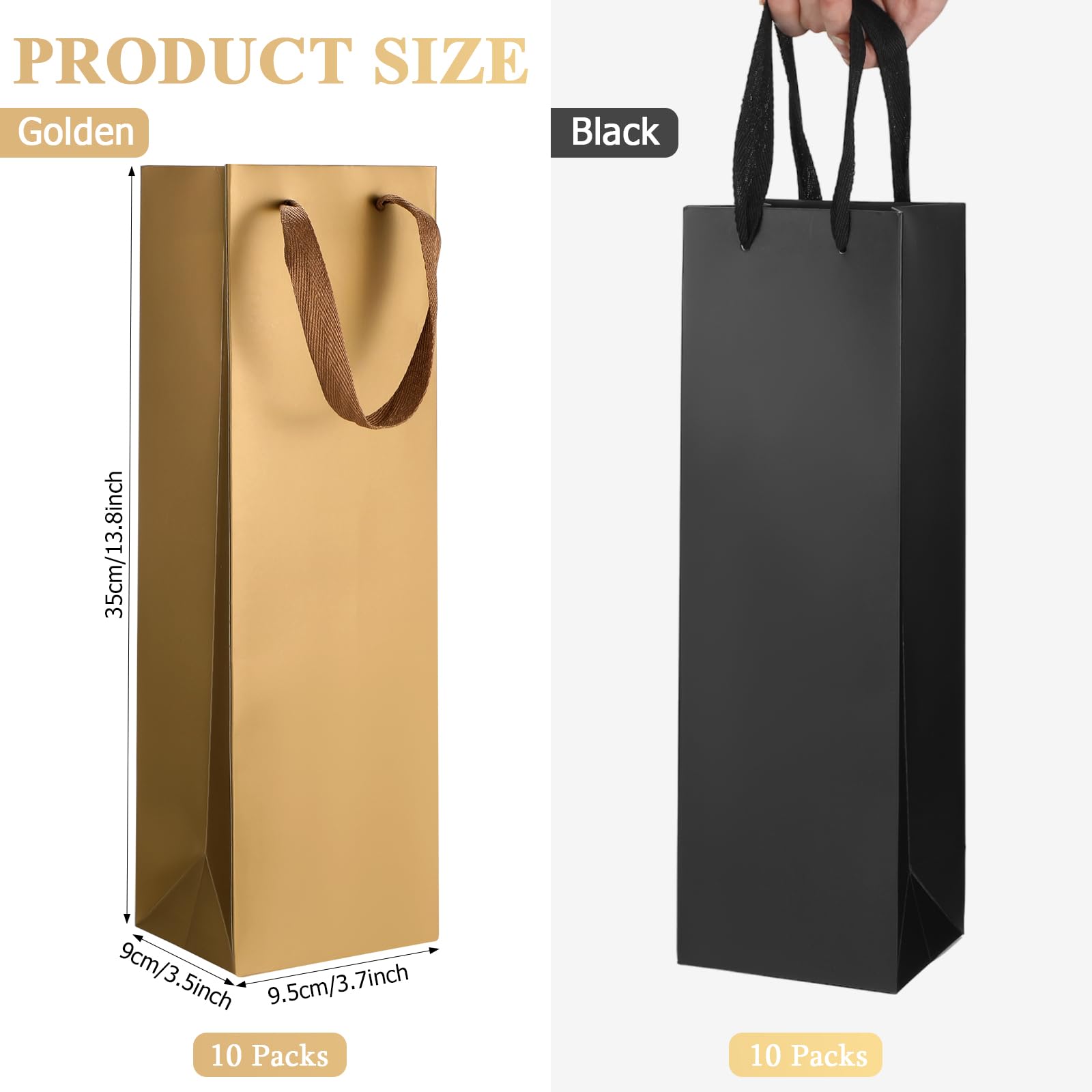 750ML Premium Quality Wine Paper Bag Kraft material wine paper bags/Red ...