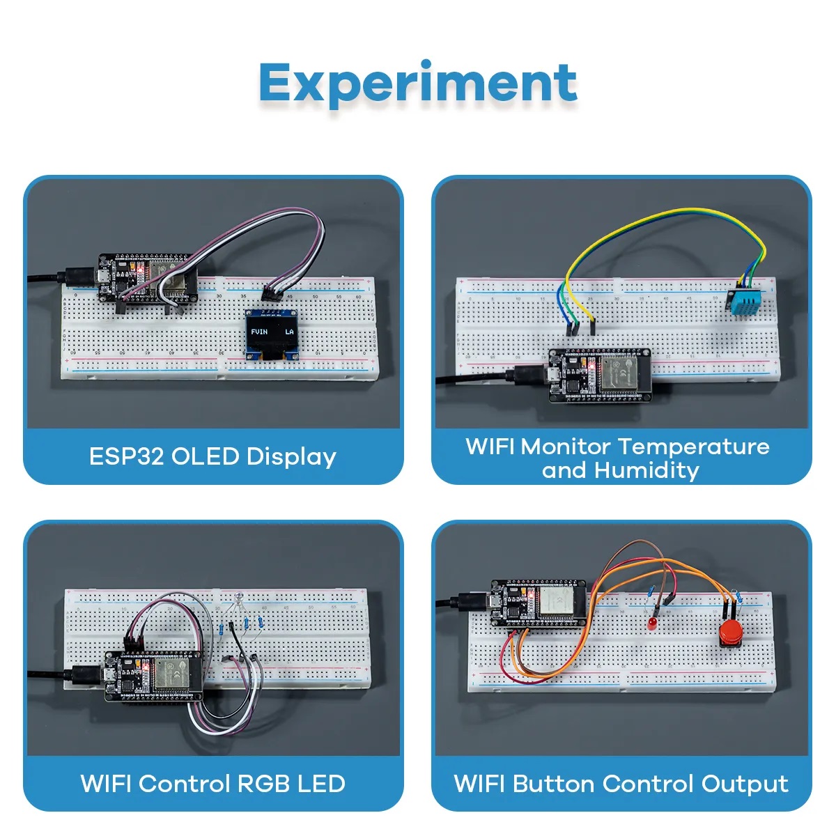 Makerlab Esp32 Basic Starter Kit Wifi Iot Development Learning Kit With Pdf Projects And Code